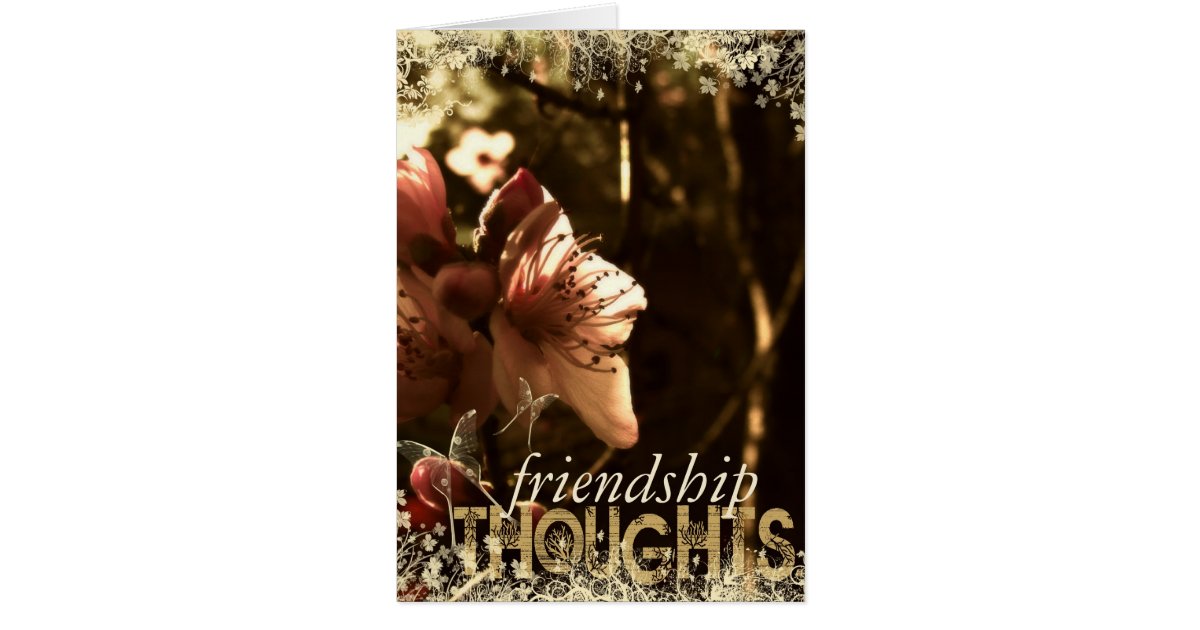 Spring Blossom Thoughts Card | Zazzle