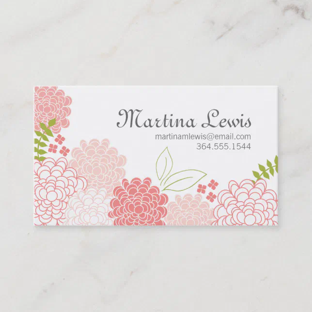 Spring Blossoms Calling Card | Zazzle