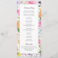 Spring Botanical Bloom Wildflower Floral Wedding Program | Zazzle
