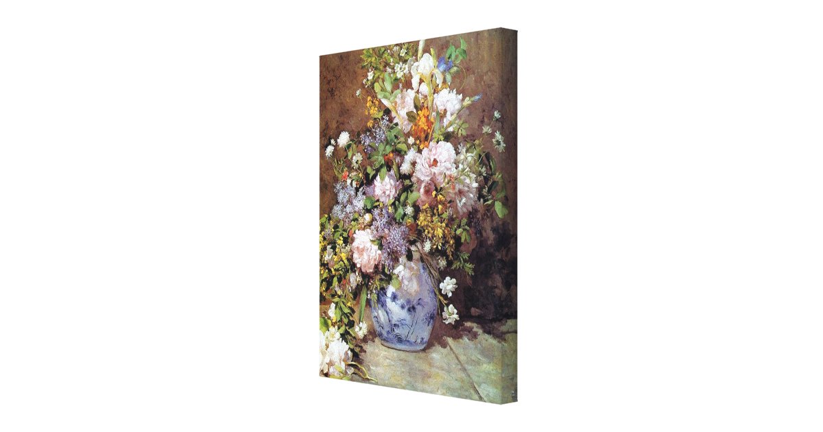 Spring Bouquet by Renoir Canvas Print | Zazzle