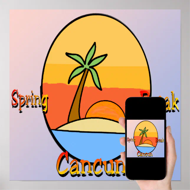 Spring Break Cancun Poster | Zazzle