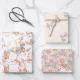 Spring Bunny Floral Easter Theme Wrapping Paper Sheets | Zazzle