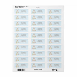 Spring Bunny Return Address Labels | Zazzle