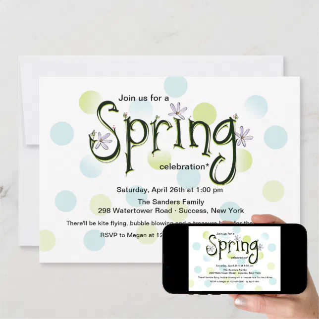Spring Celebration Invitation | Zazzle