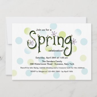Spring Celebration Invitation | Zazzle