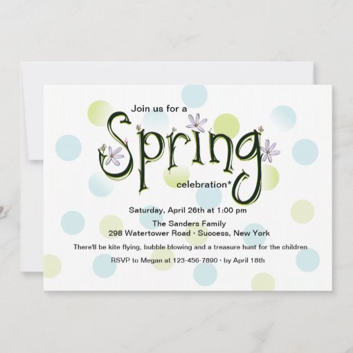 Spring Celebration Invitation | Zazzle