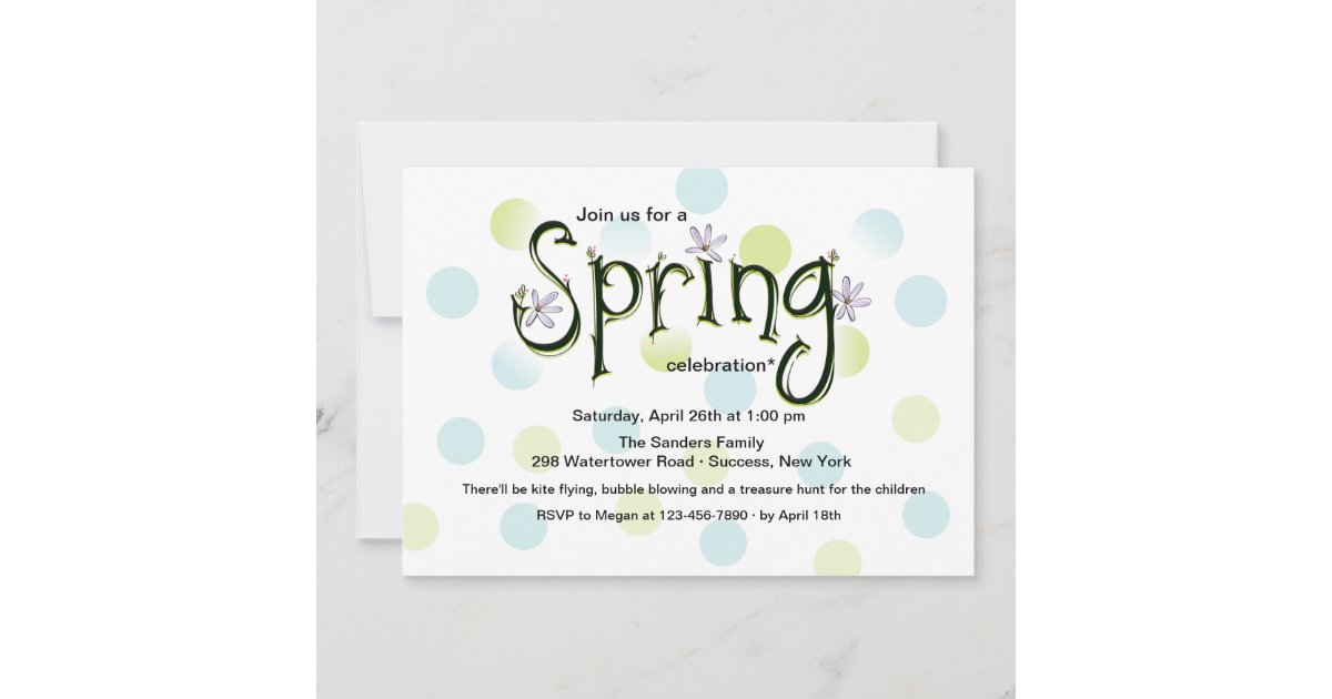 Spring Celebration Invitation | Zazzle
