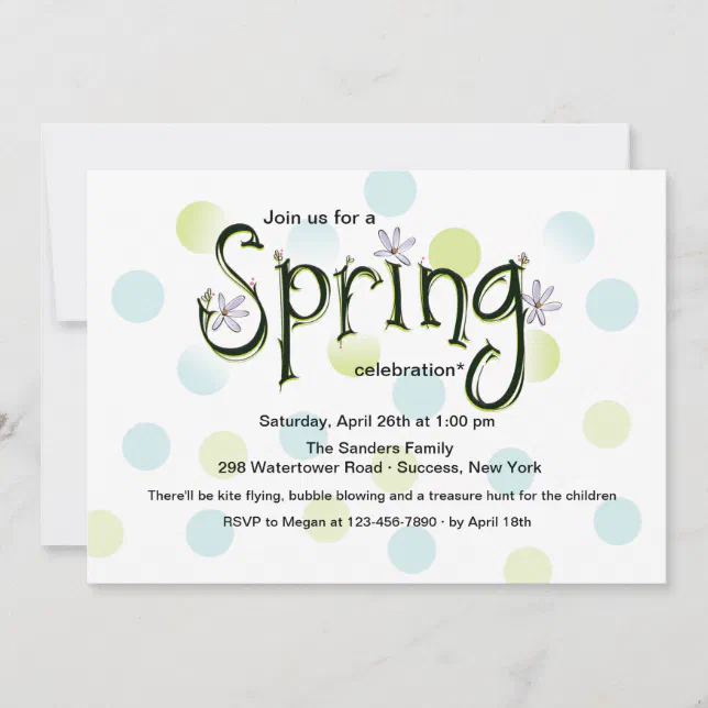 Spring Celebration Invitation | Zazzle