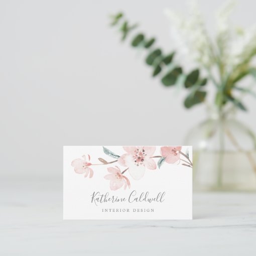 Spring Cherry Blossom Business Card | Zazzle