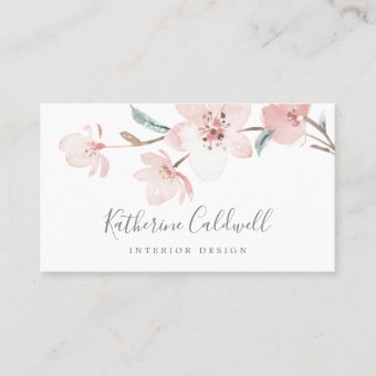 Spring Cherry Blossom Business Card | Zazzle