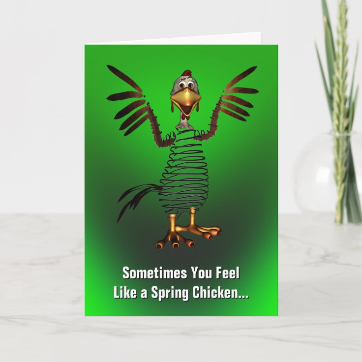 Spring Chicken Get Well Card | Zazzle