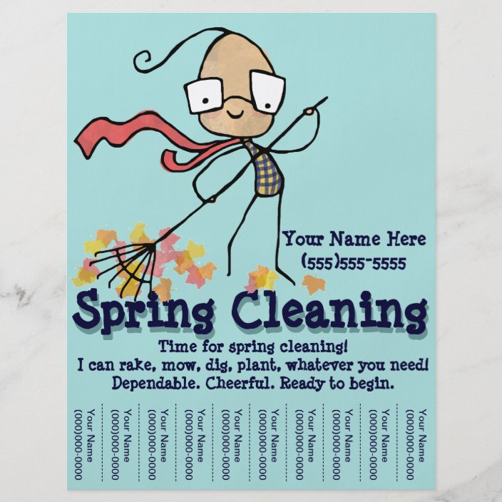 Spring Cleaning. Yard Work Promotional flyer | Zazzle.com