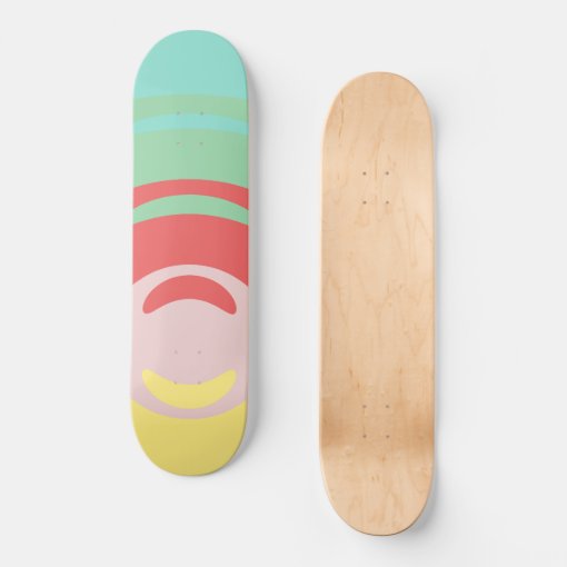 Spring color palette skateboard | Zazzle