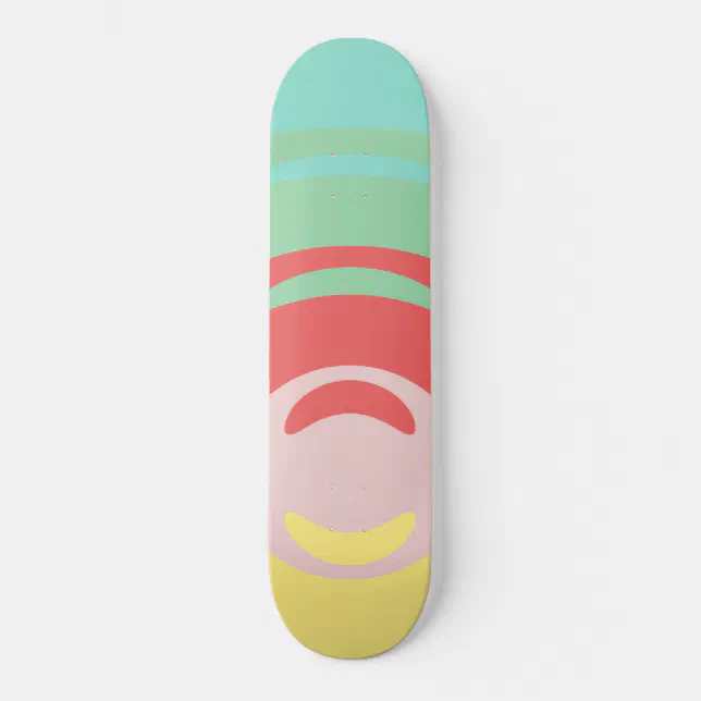 Spring color palette skateboard | Zazzle