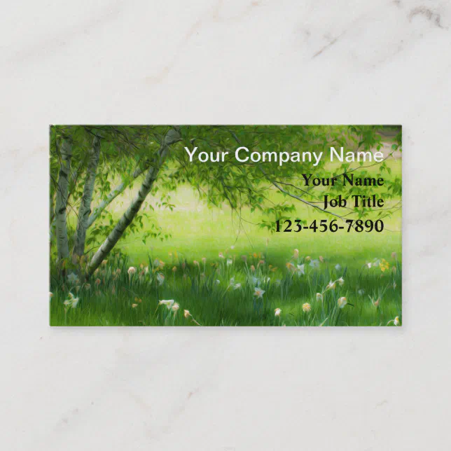 Spring Daffodils Business Card | Zazzle