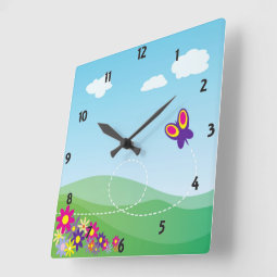 Spring Day Wall Clock | Zazzle