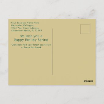 Spring Daylight Saving Time Change Reminder Postcard | Zazzle