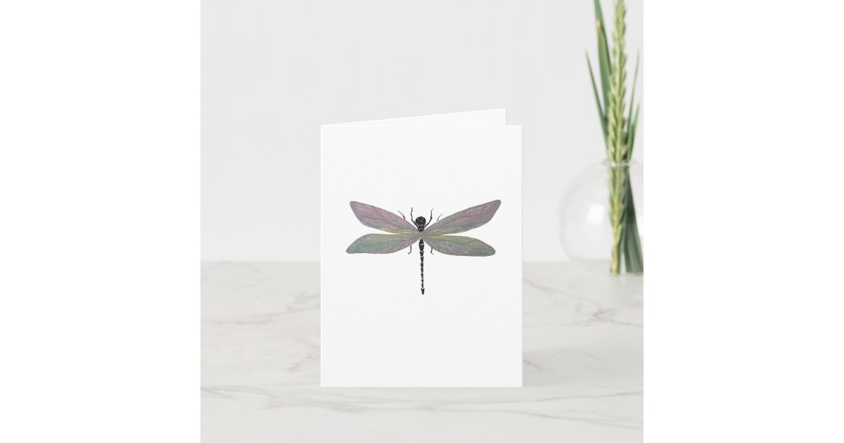 Spring Dragonfly Note Card | Zazzle