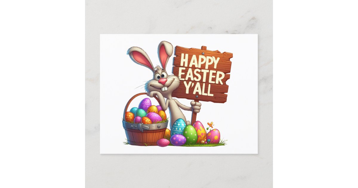 Spring Easter Handout - See Back! Postcard | Zazzle