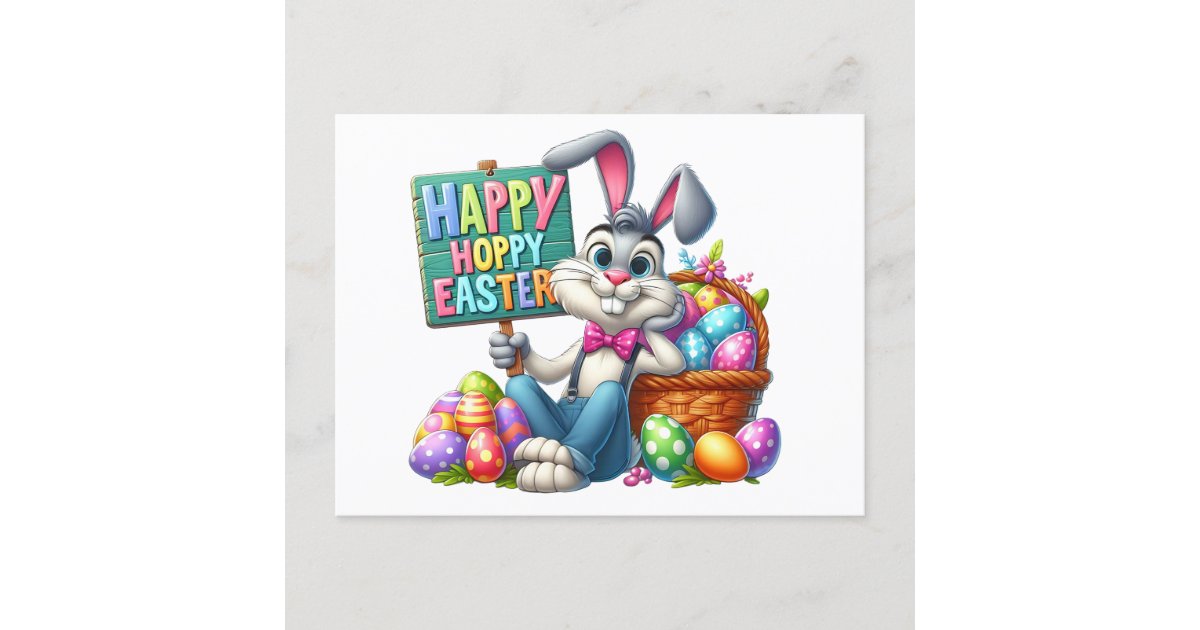 Spring Easter Handout - See Back! Postcard | Zazzle