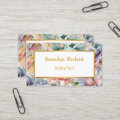 SPRING EDIT FLORAL BUSINESS CARD | Zazzle