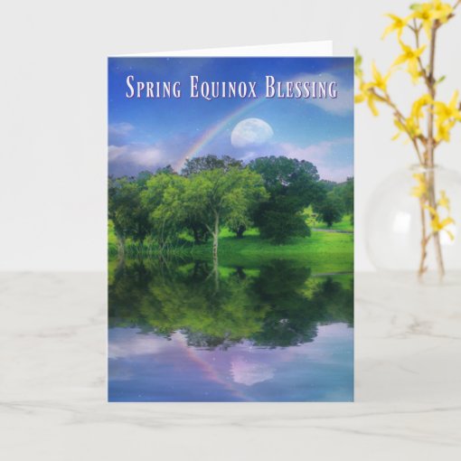 Spring Equinox Blessings Card | Zazzle