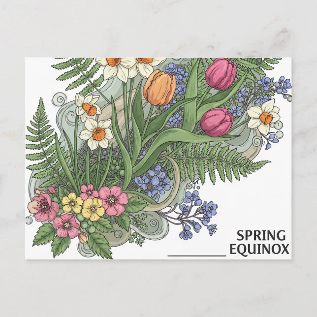 Spring Equinox Postcard | Zazzle