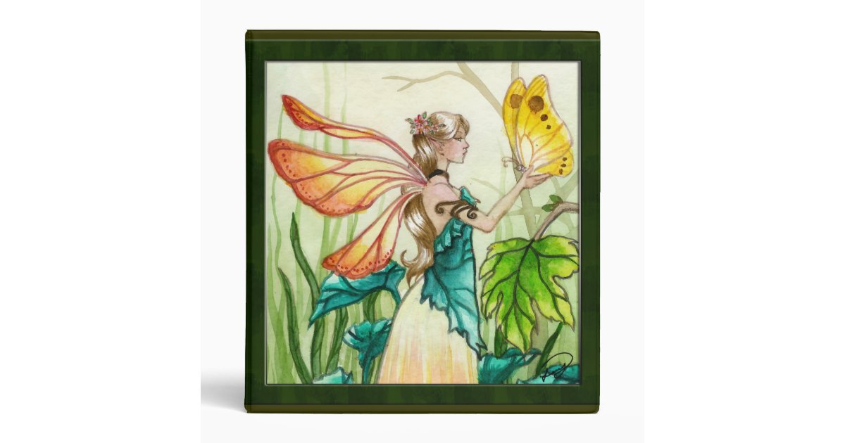 Spring Fairy 3 Ring Binder | Zazzle