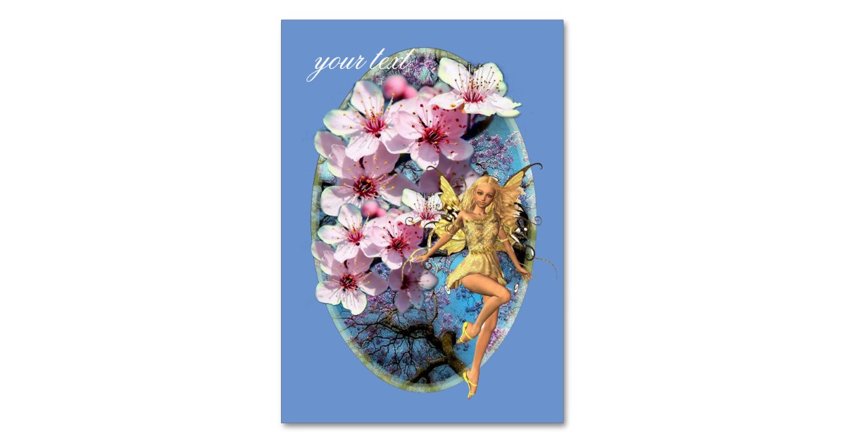 Spring fairy table number | Zazzle