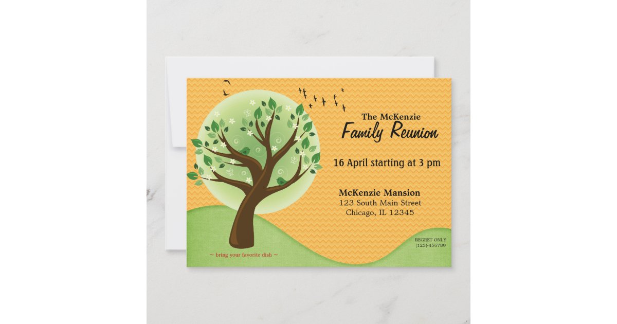 Spring Family Reunion Invitation | Zazzle