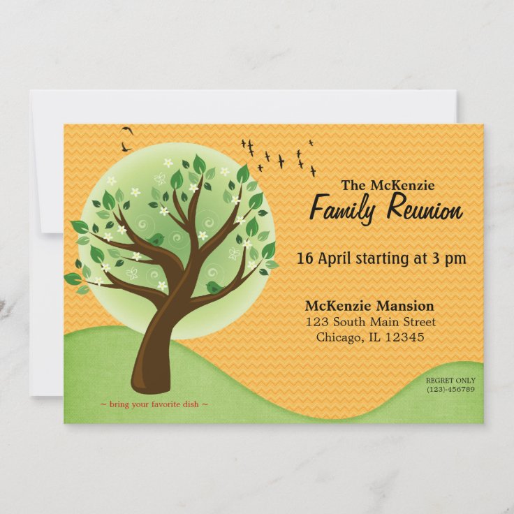 Spring Family Reunion Invitation | Zazzle