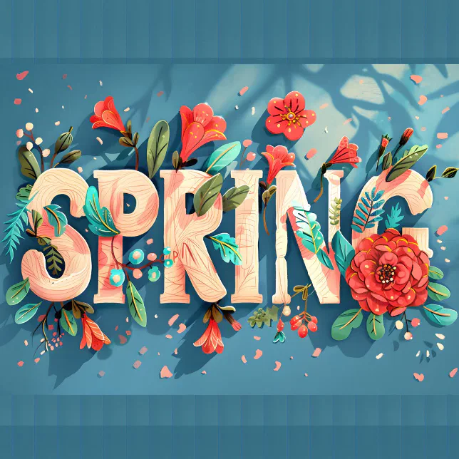 Spring Flat Holiday Card | Zazzle