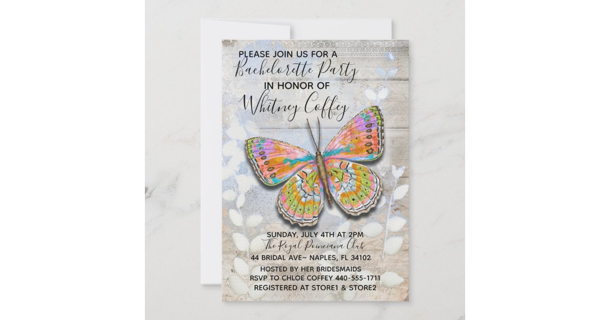 Spring Fling Bachelorette Party Invitation | Zazzle