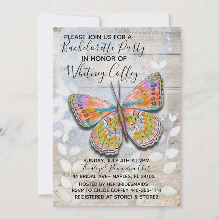 Spring Fling Bachelorette Party Invitation | Zazzle.com