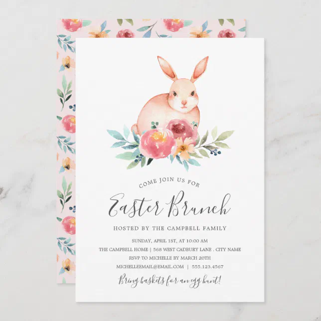 Spring Fling Easter Brunch Invitation | Zazzle