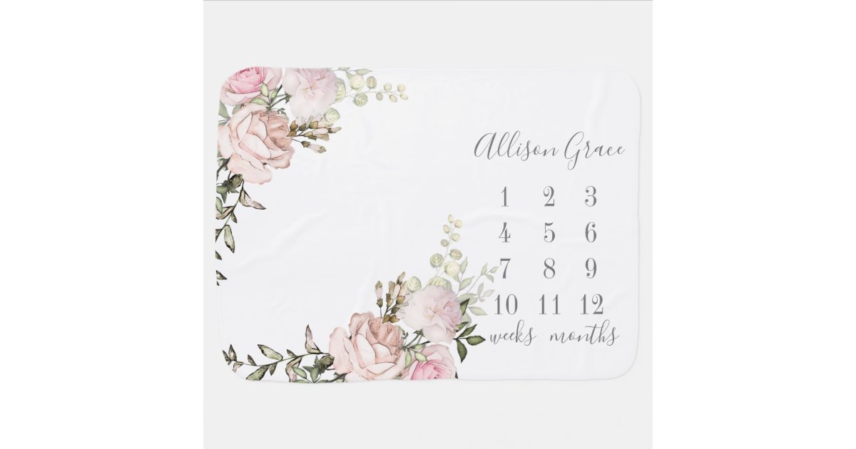 Spring Floral Baby Blanket | Zazzle