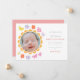 Spring Floral Blooms Girl Photo Birth Announcement | Zazzle