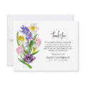 Spring Floral Bouquet Sympathy Thank You Card | Zazzle
