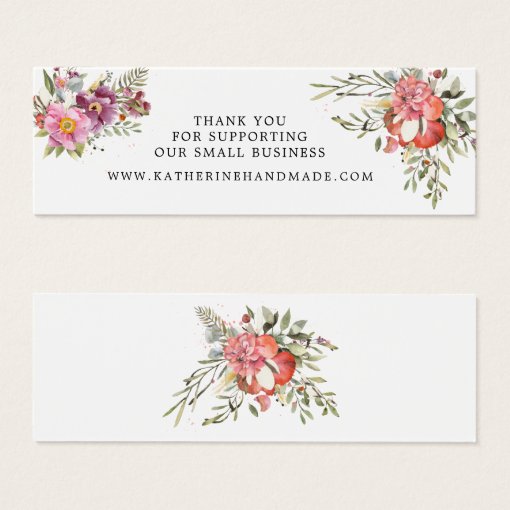Spring floral Small Business Thank You Card | Zazzle
