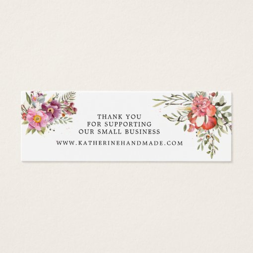 Spring floral Small Business Thank You Card | Zazzle