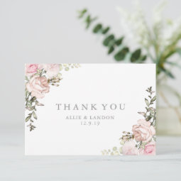 Spring Floral Thank You Card | Zazzle