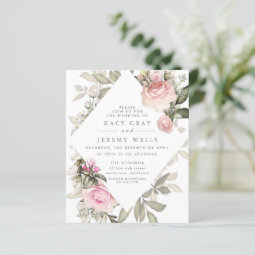 Spring Floral Wedding Invitation | Zazzle