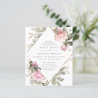 Spring Floral Wedding Invitation | Zazzle