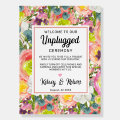 Spring Floral Welcome Wedding Sign | Zazzle