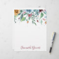 Spring Florals Letterhead | Zazzle