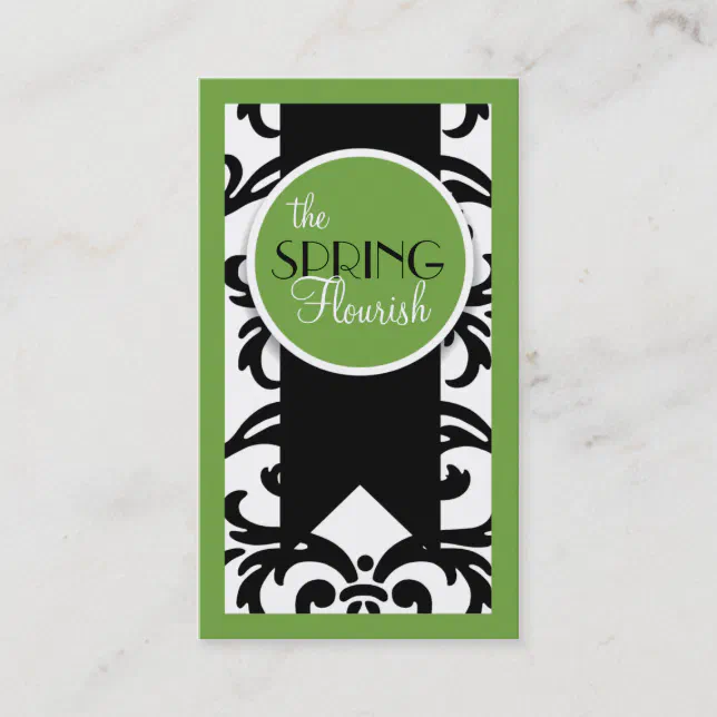 Spring Flourish Business Cards | Zazzle