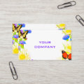 Spring Flowers and Butterflies Business Card | Zazzle