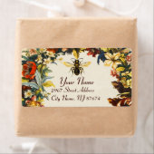 SPRING FLOWERS HONEY BEE ,BEEKEEPER LABEL | Zazzle
