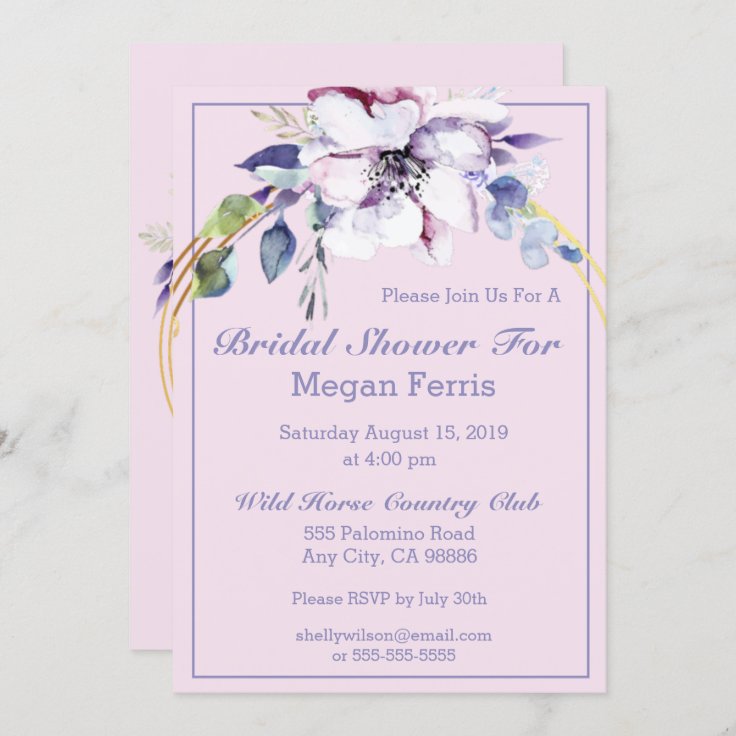Spring Flowers Invitation | Zazzle