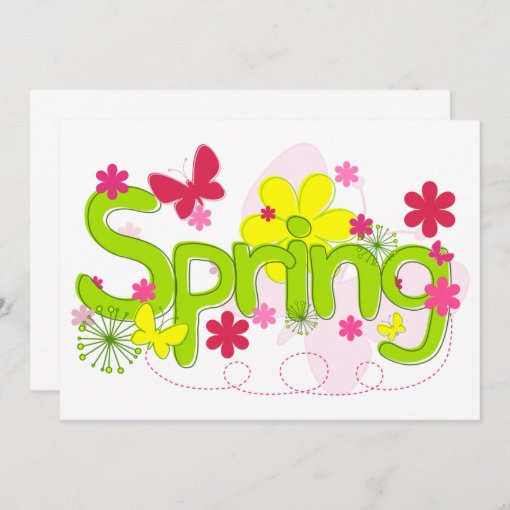 Spring Flowers Invitations | Zazzle
